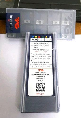 For Auger Hex Shank Apmt11 Yg1 Insert Size 10cm At Rs 120 In Ahmedabad