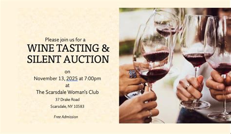 Nov 13 Wine Tasting And Silent Auction Scarsdale Ny Patch