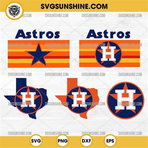Astros Logo Svg Bundle Houston Astros Logo Svg 5 Designs Silhouette