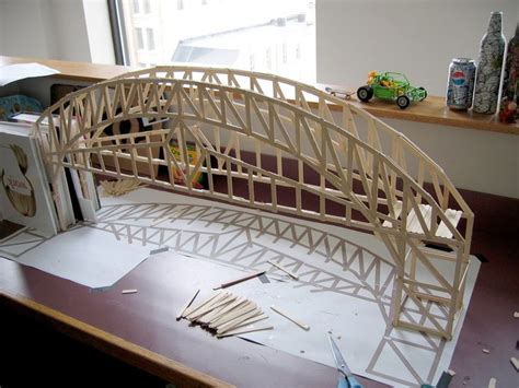 Model Of A Wooden Bridge For Architectural Design How To Build A
