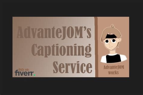 Transcribe And Put Captions Or Subtitles Onto Your Video By Jomersonv