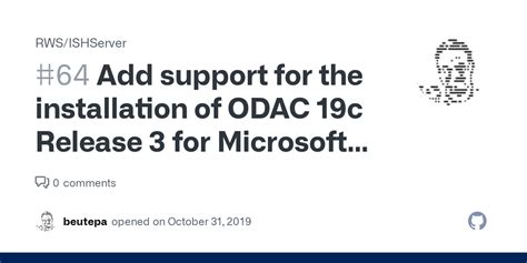 Add Support For The Installation Of Odac 19c Release 3 For Microsoft
