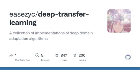 GitHub Easezyc Deep Transfer Learning A Collection Of Implementations Of Deep Domain
