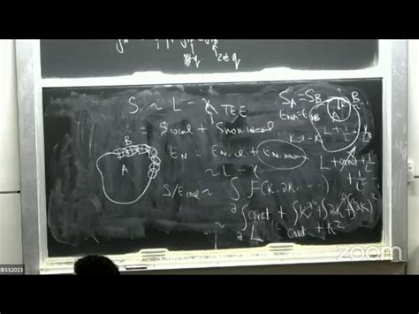 free video mixed state quantum many body entanglement ii bss 2023