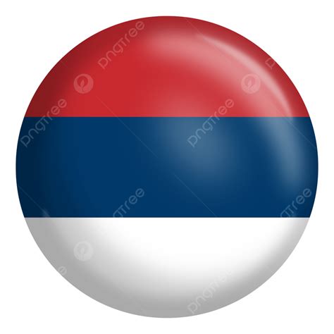 Serbian Flag Pin Badge Serbia Serbian Serbian Independence Day Png