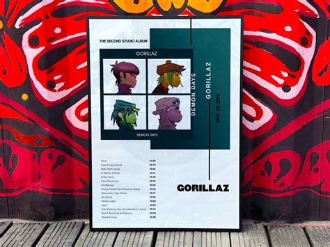 Gorillaz Demon Days Album Cover Poster 3 Inspire Uplift