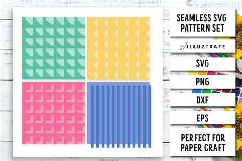 Seamless SVG Pattern Geometric Pattern Graphic By Illuztrate Creative Fabrica