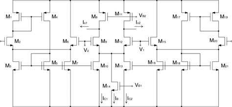 The Cmos Circuit Of The Proposed Transconductor Download Scientific