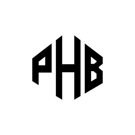 Diseño De Logotipo De Letra Phb Con Forma De Polígono Diseño De