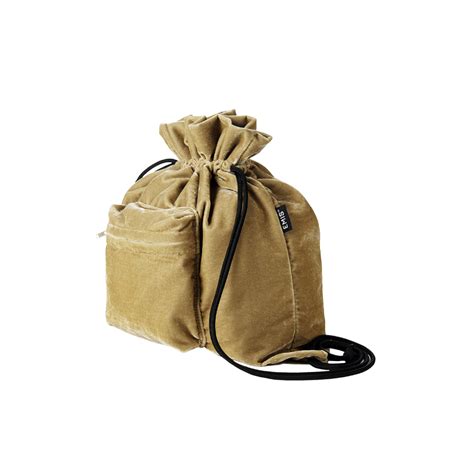 이미스 벨벳 빈티지 백팩 베이지 Emis Kream