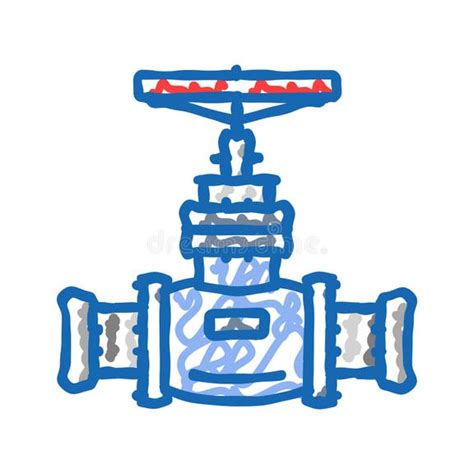 Construction Pipeline Icon Doodle Illustration Stock Illustration Illustration Of Symbol