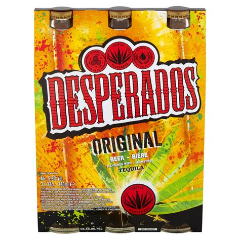 Desperados Tequila Lager Beer 3 X 330ml Bottles Beer Iceland Foods