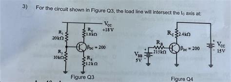 Solved For The Circuit Shown In Figure Q3 The Load Line Chegg Com