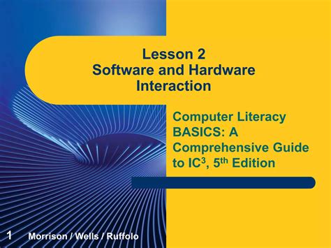 Computer Literacy Lesson Two Pptx Operating Systems Computer