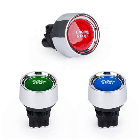 Car Engine Start 50a Push Button Keyless Switch Dc 12v24v Racing Small