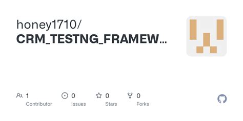 Github Honey1710 Crm Testng Framework