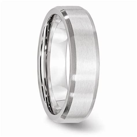Cobalt 6mm Beveled Edge Satin Donna Jewelry Co