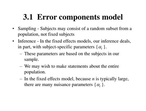 Ppt 3 Models With Random Effects Powerpoint Presentation Free Download Id2981528