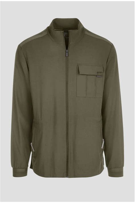 Hh Quest Mens Stretch Zip Front Utility Jacket Hh361 Scruberries