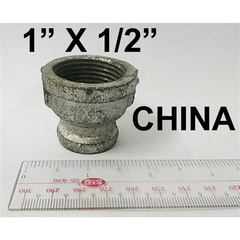 China Gi Bell Reducer 1 X 1 2 Threaded Screw Type Galvanized Iron