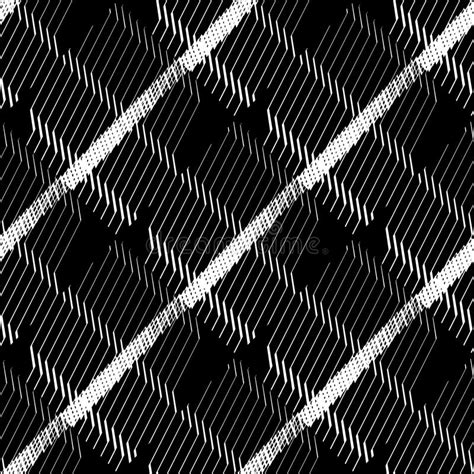 Seamlessly Repeatable Geometric Pattern Abstract Monochrome Ba Stock