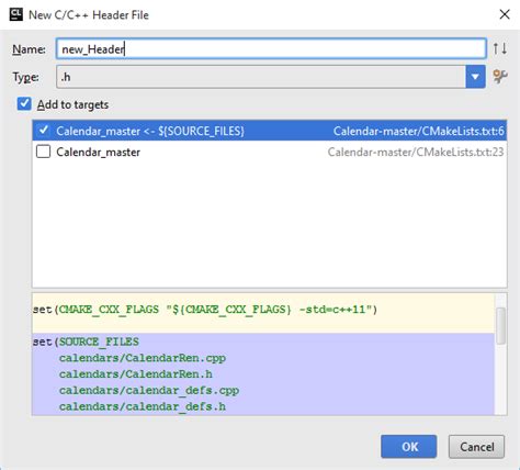 creating template based files help clion