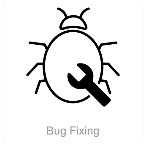 Bug Fixing And Debug Icon Concept 46398421 Vector Art At Vecteezy