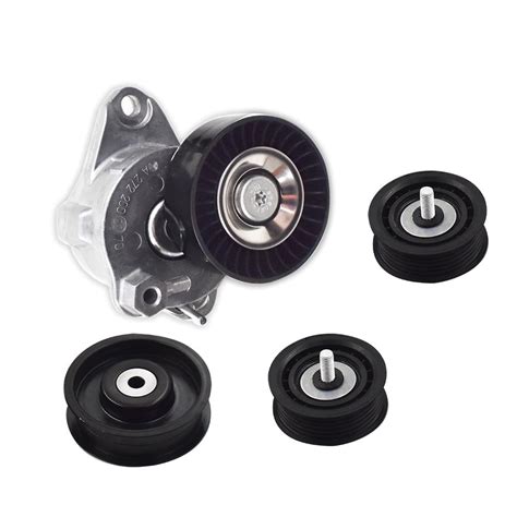 4pcs Belt Tensioner And Pulley Assembly For 2722000070 Mercedes Fits