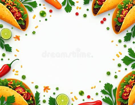Tacos Border Stock Illustrations 282 Tacos Border Stock Illustrations