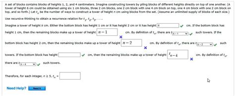 solved a set of blocks contains blocks of different heights in