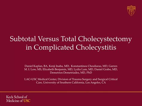 Socal Acs 2014 Subtotal Cholecystectomies Pptx
