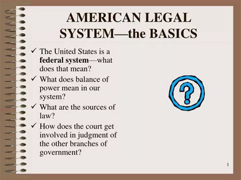 Ppt American Legal System—the Basics Powerpoint Presentation Free