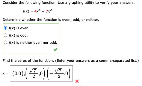 Solved Consider The Following Function Use A Graphing