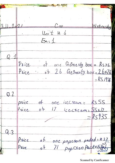 Solution 5th Class Notes Math Chapter 6 Exercise 1 Studypool
