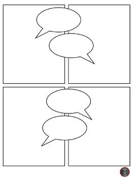 Comic Strip Template Pages Speech Bubbles By Power To The Point