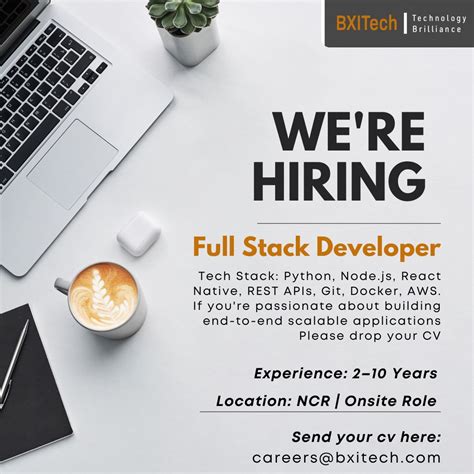 Hiring Fullstackdeveloper Nbfcprojects Techjobsindia Python