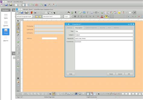 Document Information In Main Window0 English Ask LibreOffice