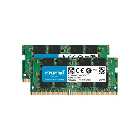 crucial ct2k16g4sfra32a module de mémoire 32 go 2 x 16 go ddr4 3200 mhz