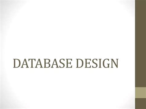 PPT DATABASE DESIGN PowerPoint Presentation Free Download ID 1982271