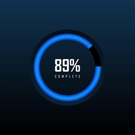 Premium Vector Circle Loading And Progress Bars On Dark Background Template Vector Illustration