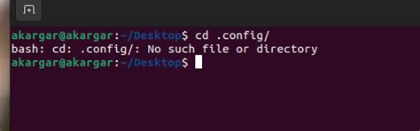 Command Line Bash Cd Config No Such File Or Directory Ask Ubuntu