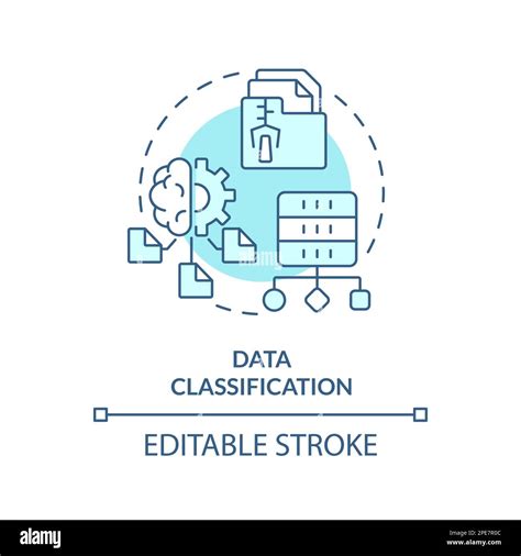 Data Classification Turquoise Concept Icon Stock Vector Image And Art Alamy