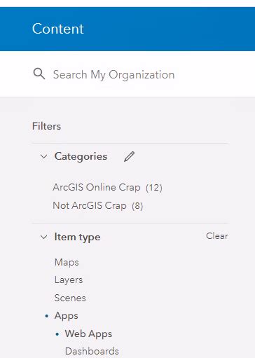 Add An Option To Hide Esriapps Content In Portal Esri Community