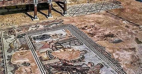The First Bath Of Achilles A Roman Mosaic 5th Century Ad From The