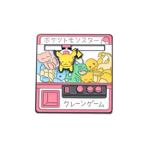 Enamel Pin Pokemon Claw Machine Nufsed Sticker