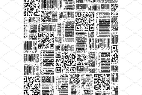 Barcode Style Pattern Wallpaper Photoshop Graphics ~ Creative Market