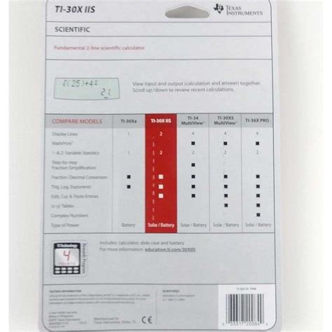 Texas Instruments Ti 30x Iis Home And Office Supplies Online Store