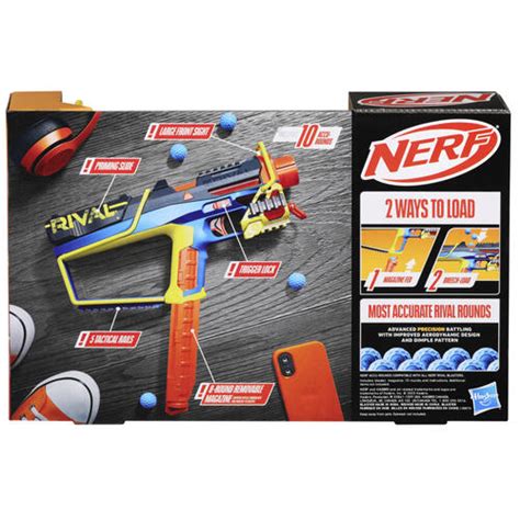 Nerf Rival Mirage Xxiv 800 Blaster 10 Nerf Rival Accu Rounds 2 Ways To Load 8 Round Removable