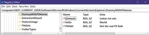 powershell how to query registry values skipping the ps ones stack