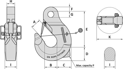 Gn Hk14 Softsling Friendly Rov Hook Traction Levage